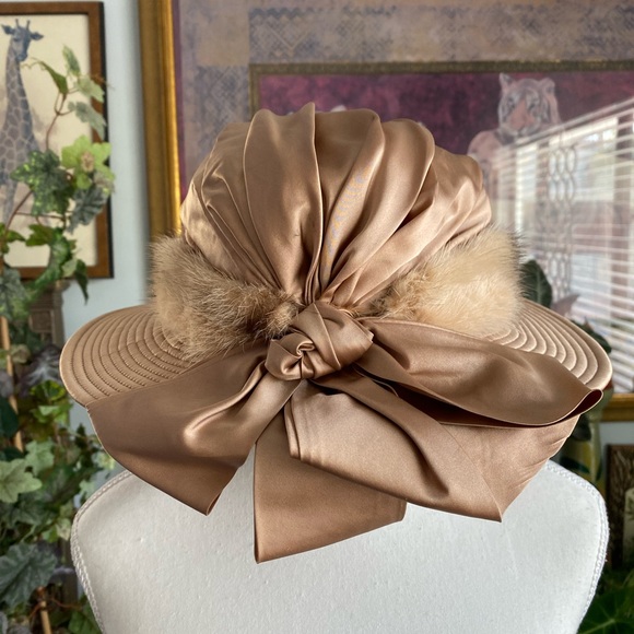 Accessories | Vintage Armand Beverly Hills Glamorous Hat With Fur Trim Detailing | Poshmark